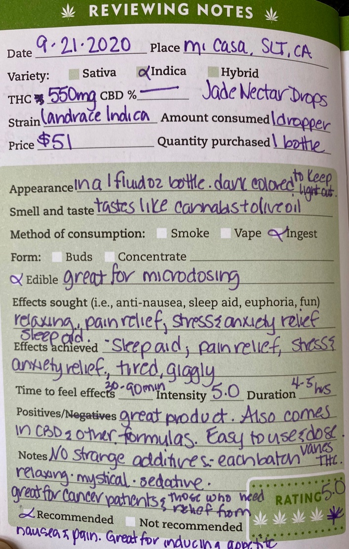 My reviews: Jade Nectar Indica Drops – pixielittledotme